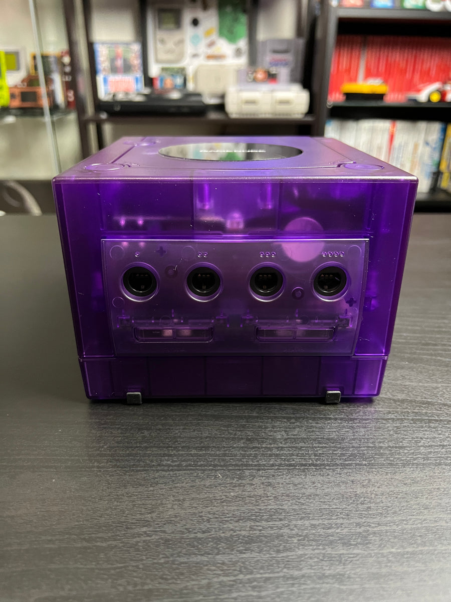 Clear Purple Modded GameCube (New Shell DOL-001) – Retro Remastered