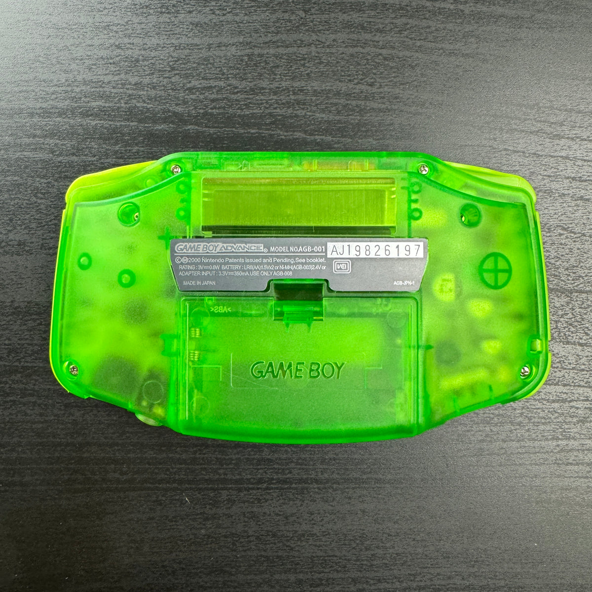Modded Game Boy Advance W/ Laminated IPS V5 Screen (Clear Green ...